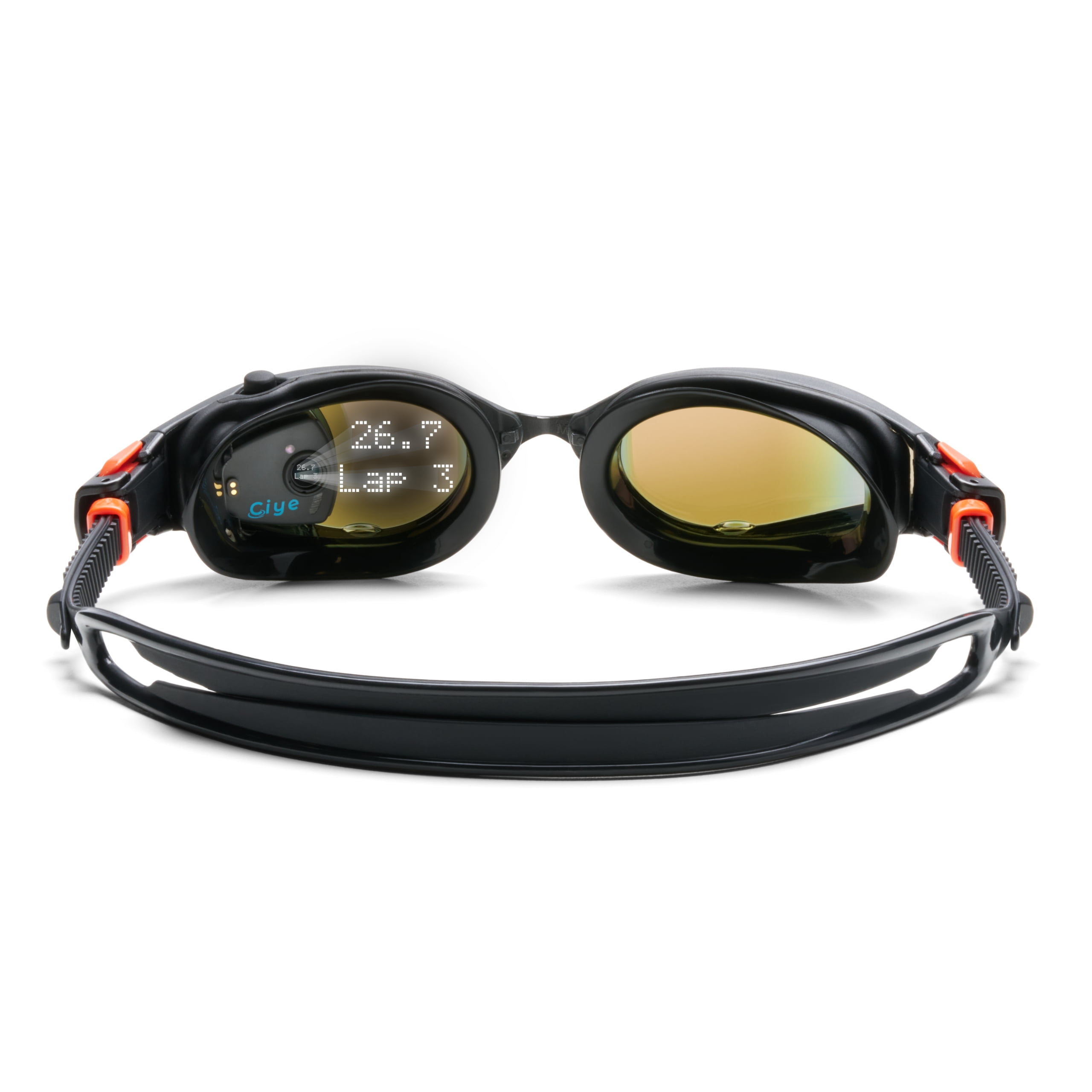 FINIS Smart Goggle Max Kit - Orange Mirror/Black - Walmart.com