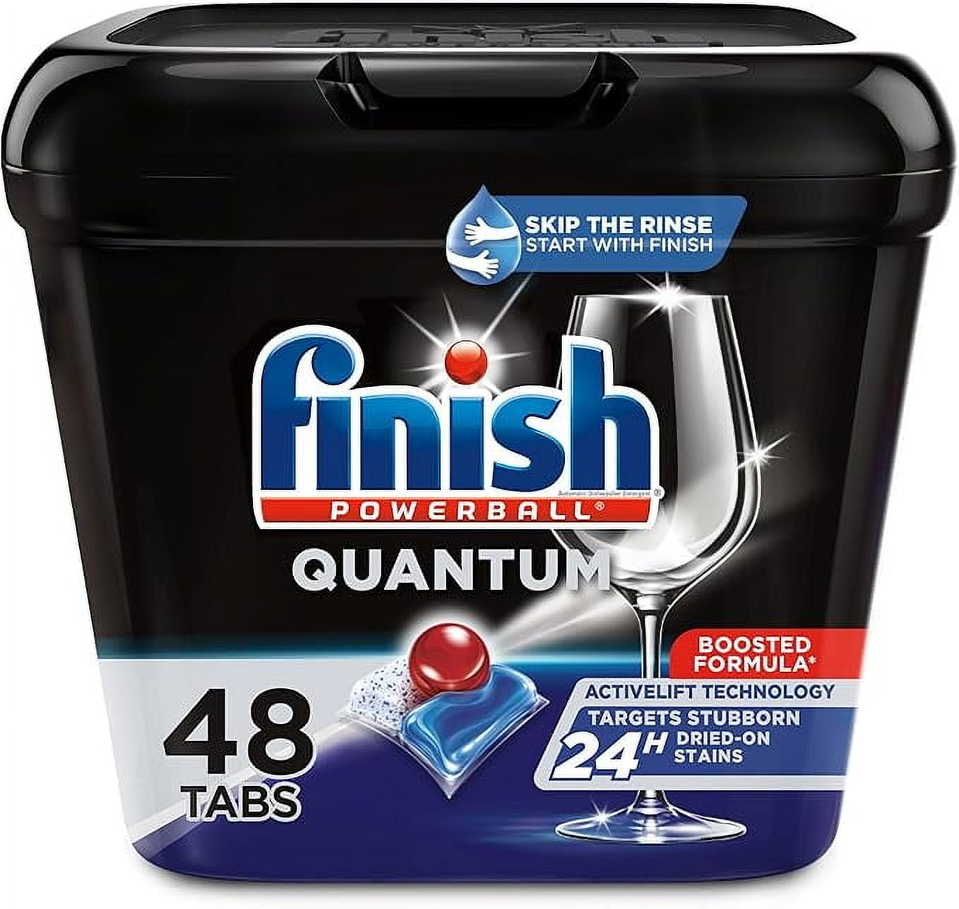 FINISH Quantum Powerball, Dishwasher Pods, Dishwasher Detergent Liquid ...