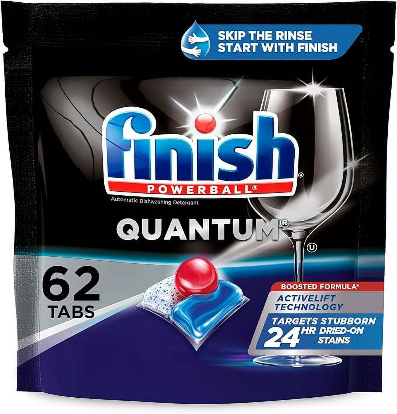 FINISH Quantum Powerball, Dishwasher Pods, Dishwasher Detergent Liquid ...