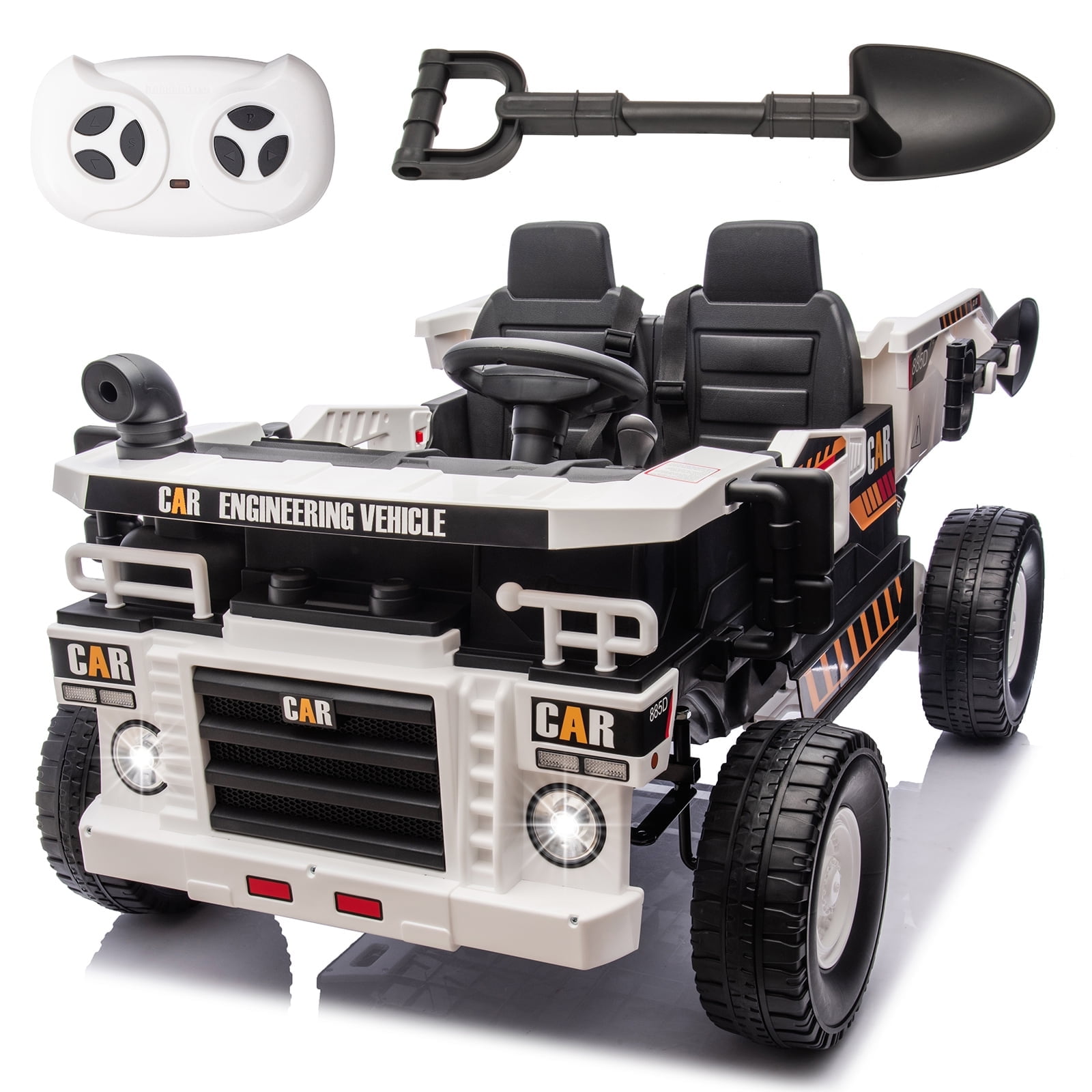 FINITO 24V 8Ah Ride on Dump Truck with Electric Dump Bed, Ride on ...
