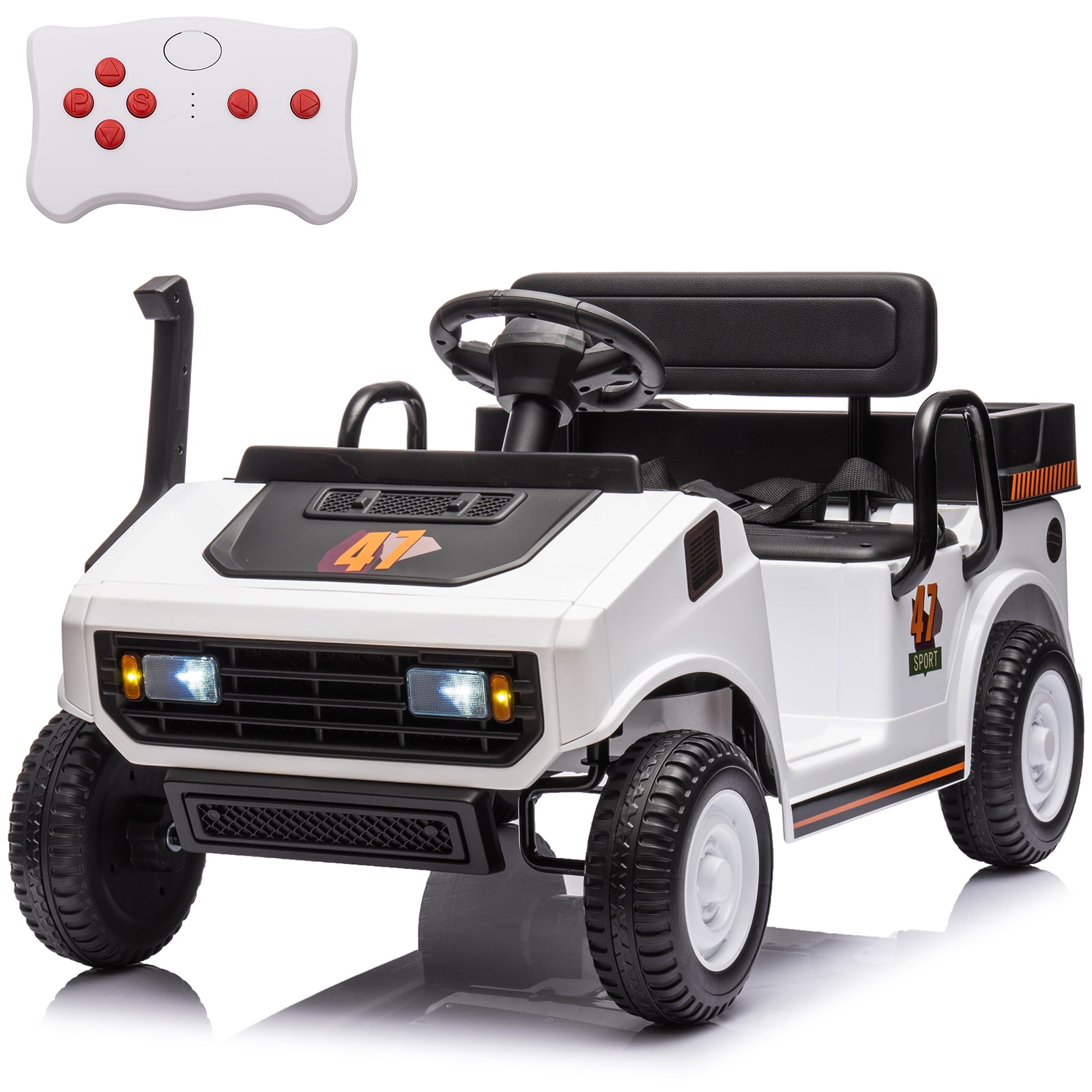 FINITO Kids Ride On Golf Cart 24V 4WD Battery Powered Toy Car with ...