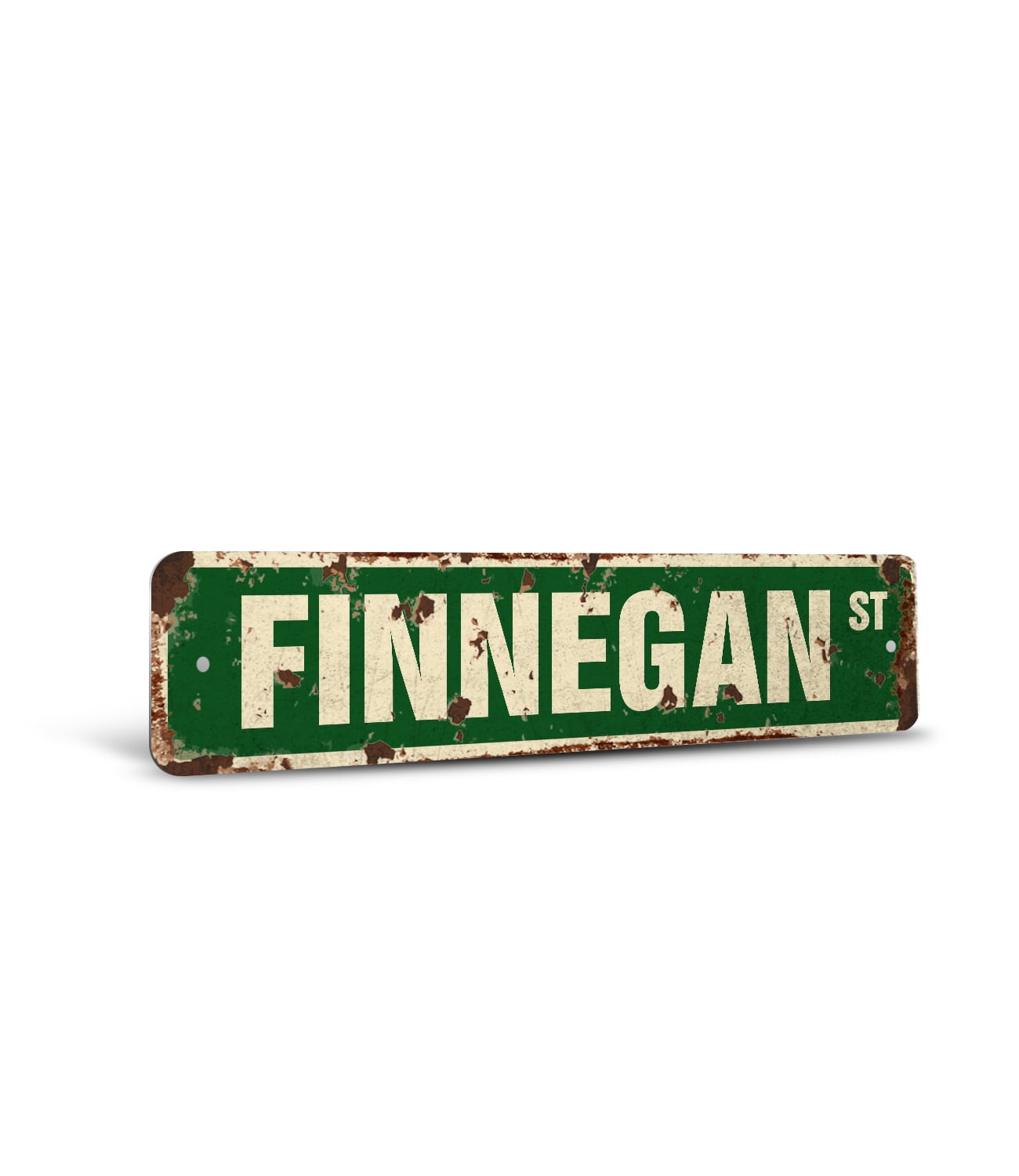FINNEGAN Vintage Style Rustic Street Sign – Childrens Name Room Sign ...