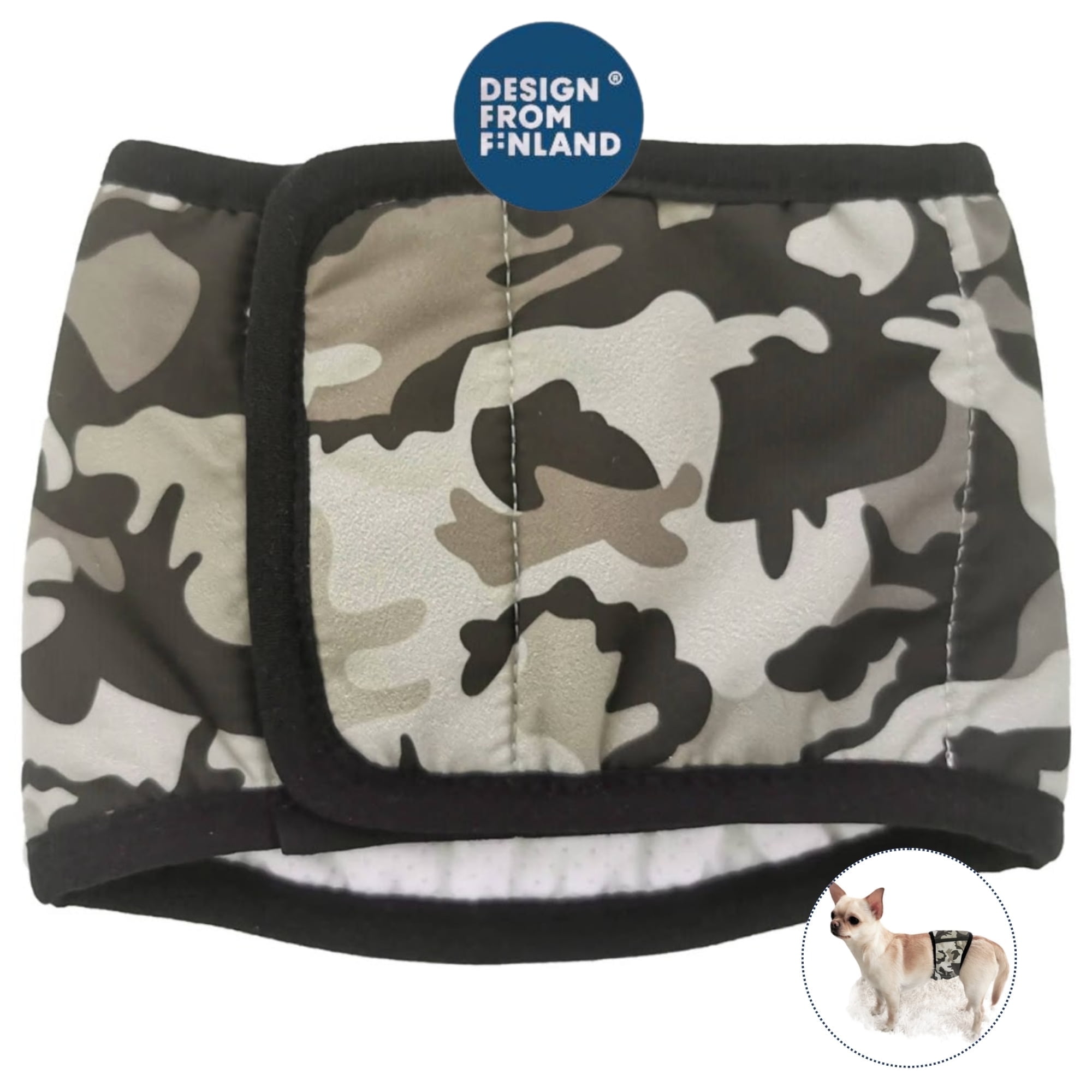 FINNERO JustinCase Washable Male Dog Belly Band, Reusable Escape-Proof ...