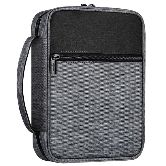 FINPAC Large Classic Bible Cover Vegan Leather Carrying Book Case ...