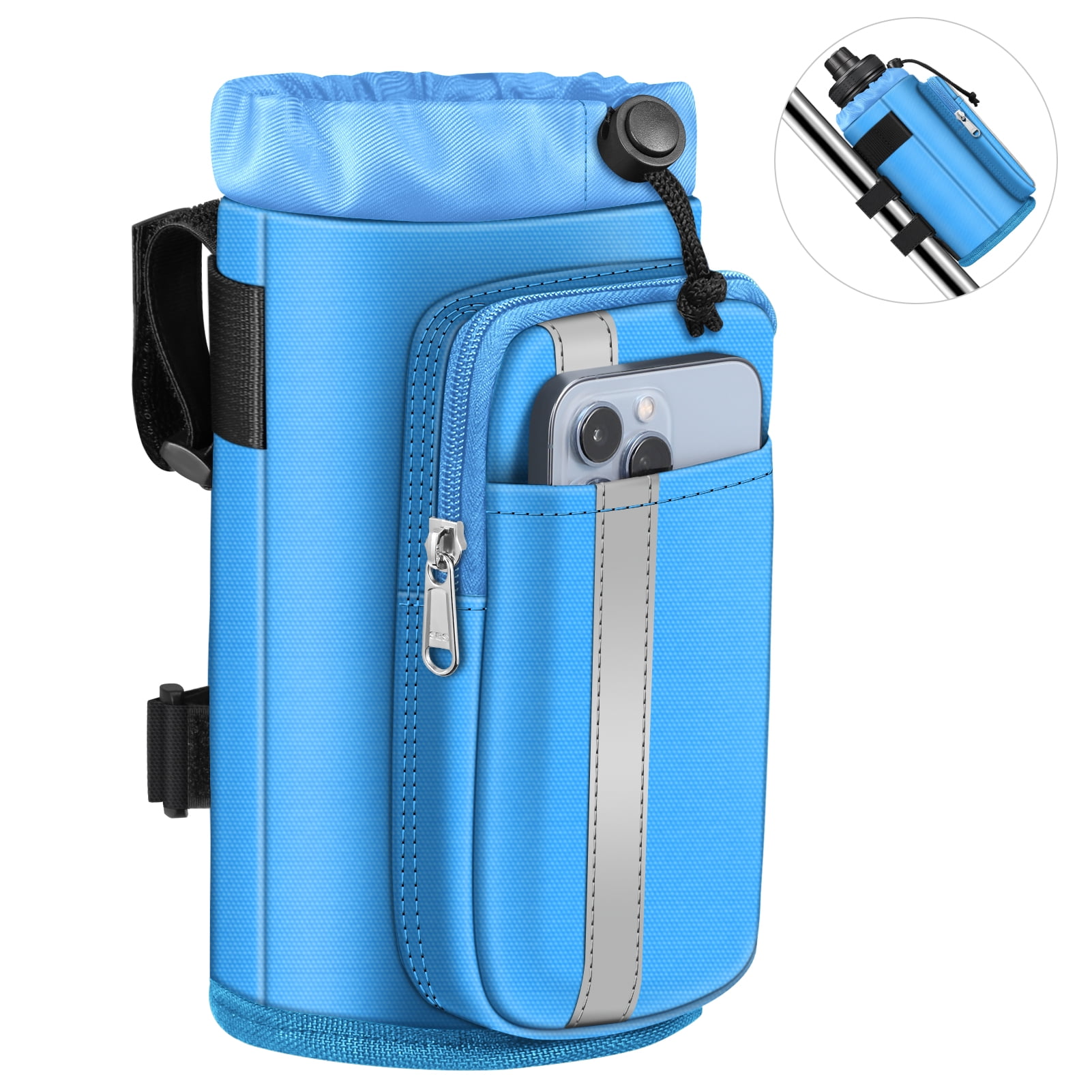 FINPAC Cup Holder for Bike, Universal Water Bottle Holder with Phone ...