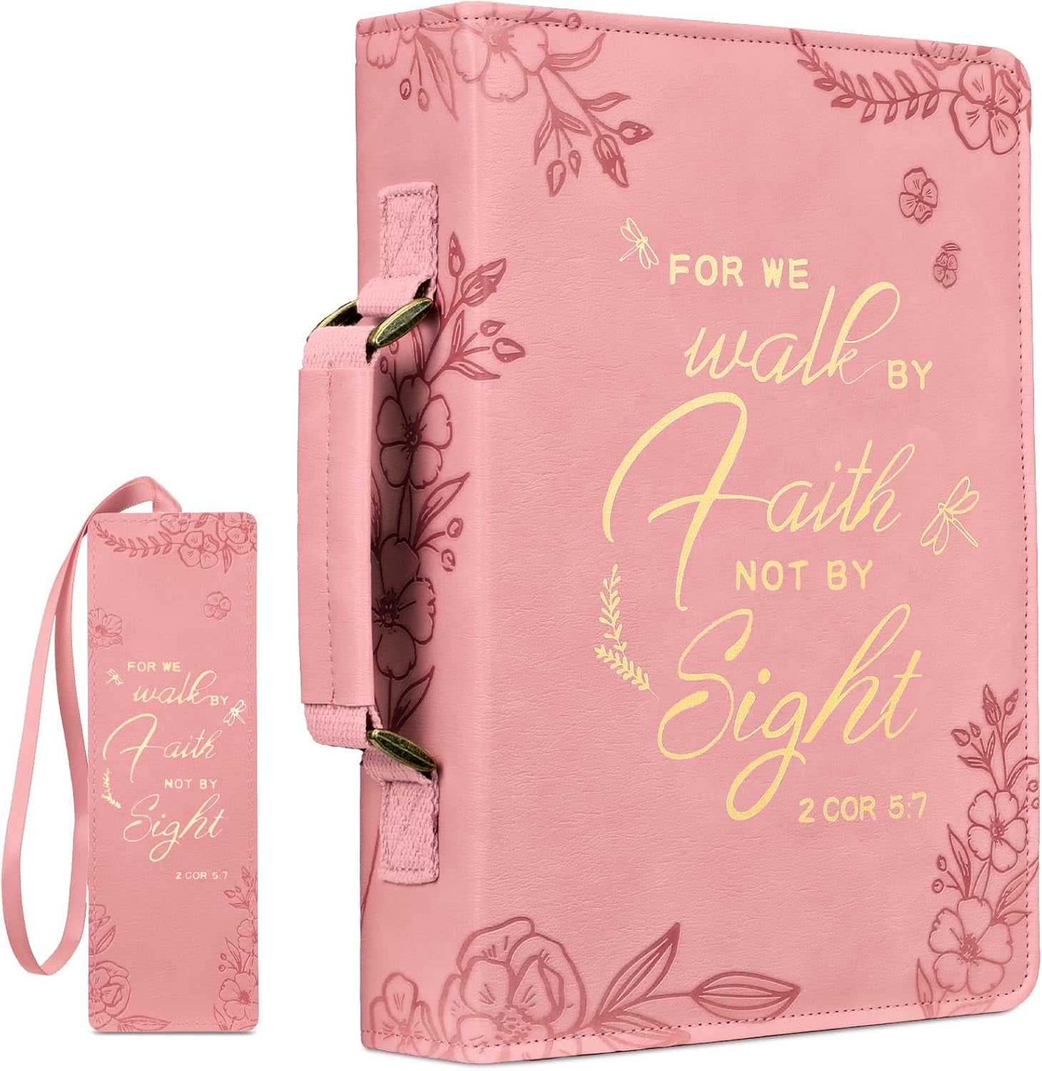 FINPAC Large Classic Bible Cover Vegan Leather Carrying Book Case ...