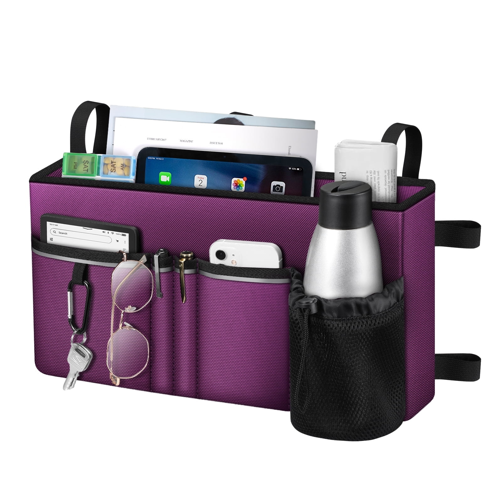 FINPAC Large Walker Tote Bag with Cup Holder, Folding Walker Attachment ...