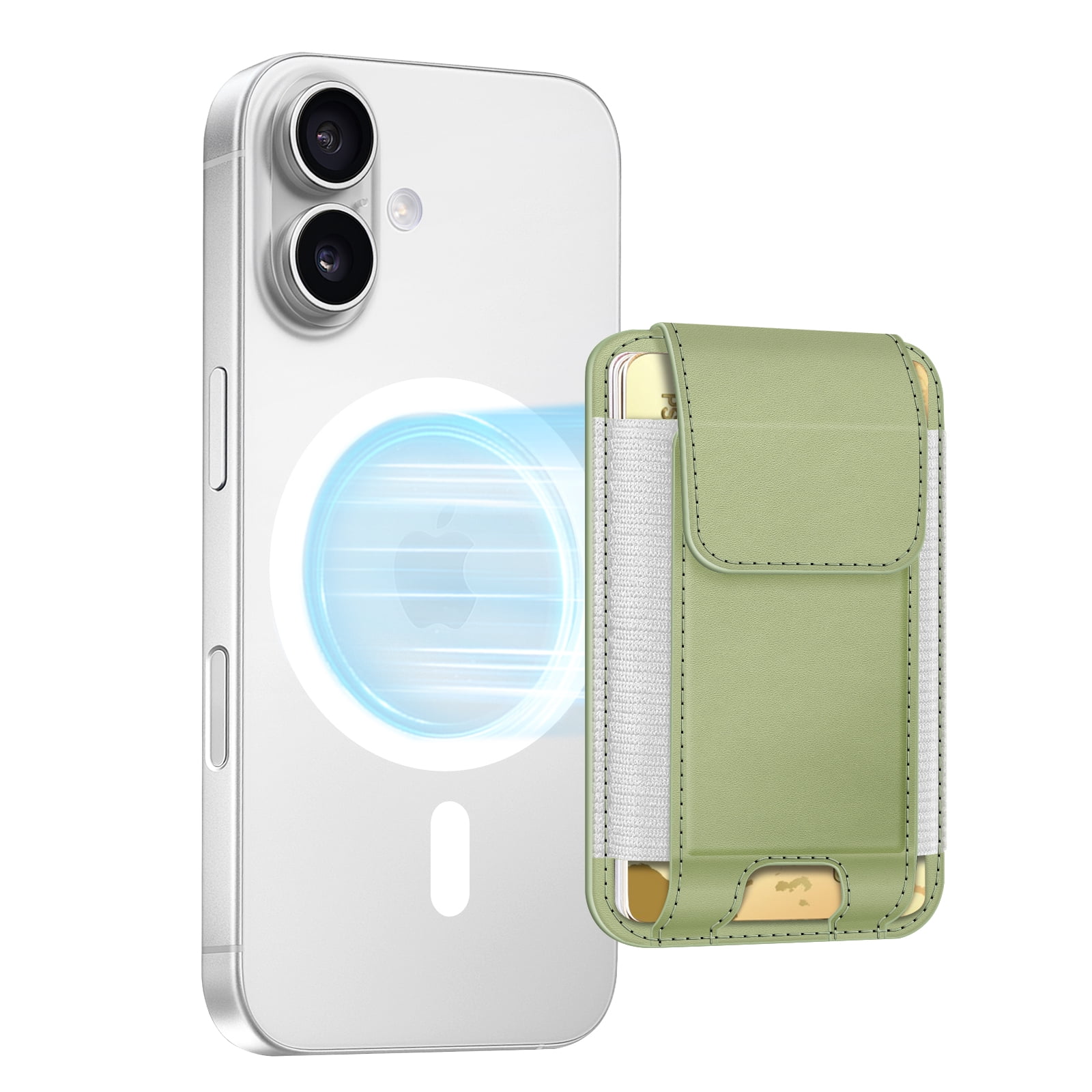 FINPAC MagSafe Wallet, Magnetic Card Wallet Holder for iPhone 16/15/14 ...