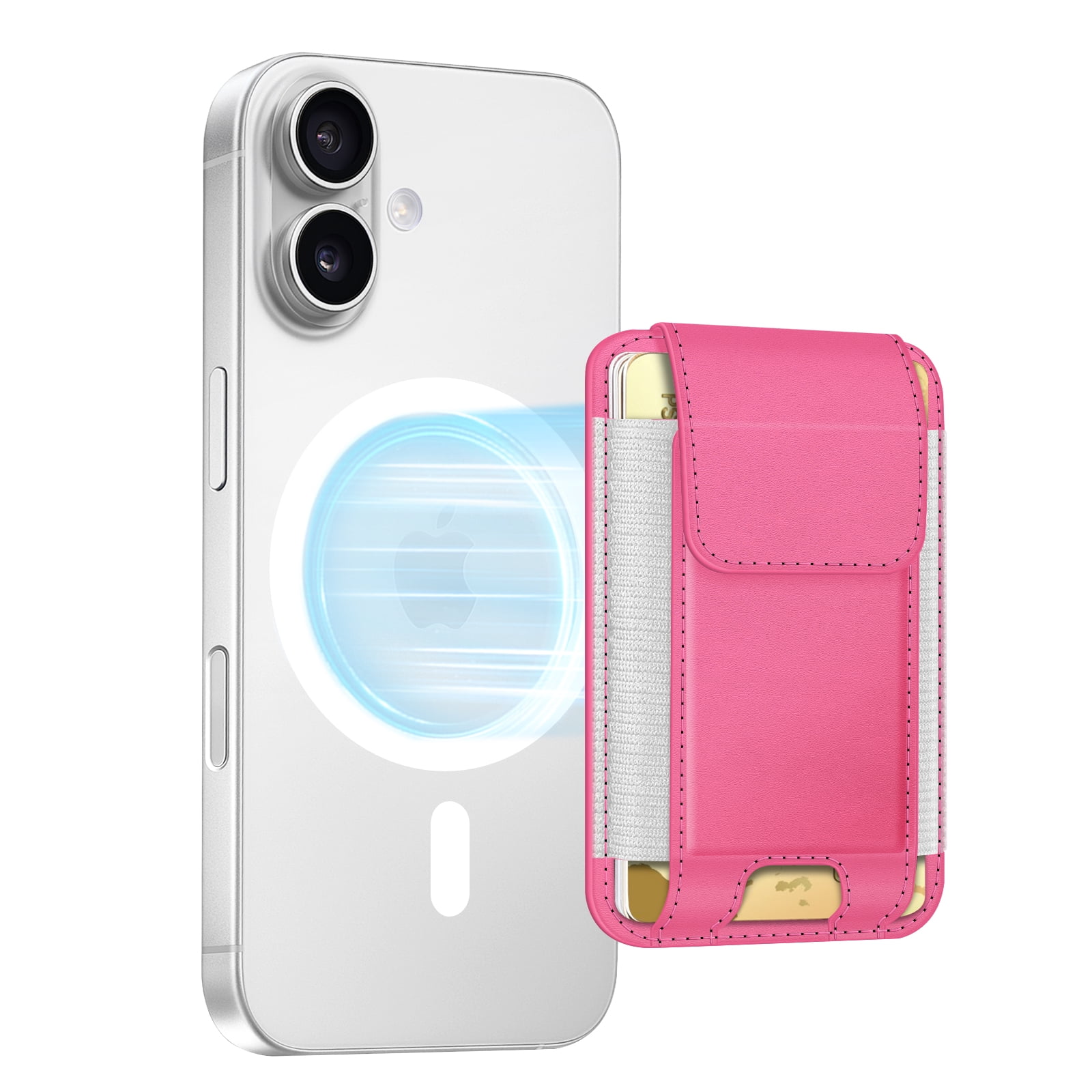 FINPAC MagSafe Wallet, Magnetic Card Wallet Holder for iPhone 16/15/14 ...