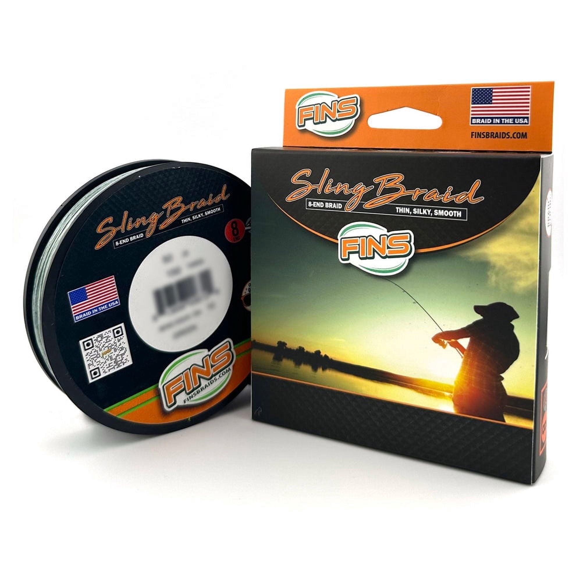 FINS Braids Sling Super Smooth 20% Stronger 8-End Braided Fishing Line ...