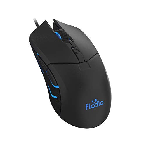 FIODIO Wired Gaming Mouse, 5500 DPI, Breathing Light, Ergonomic Game ...