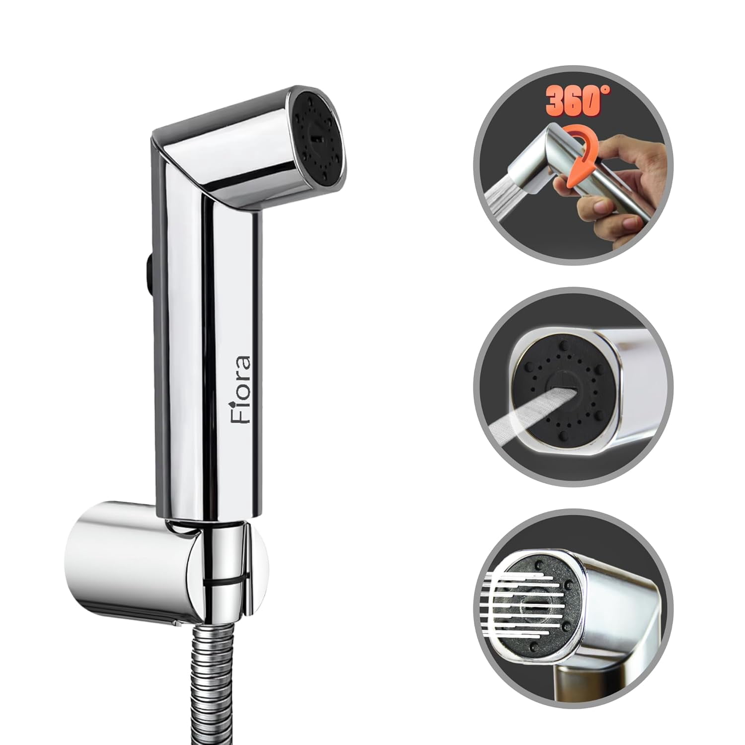 FIORA Rotate 360 Degree Bathroom ABS Health Faucet with SS304 Grade 10 ...