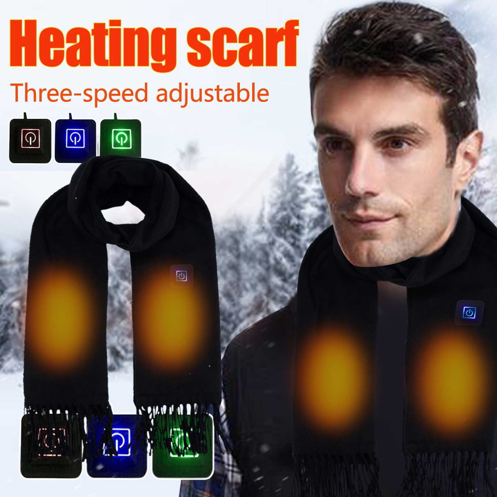 FIOSARIAN Long Heating Scarf Three Gear Regulation USB Heater Heating ...