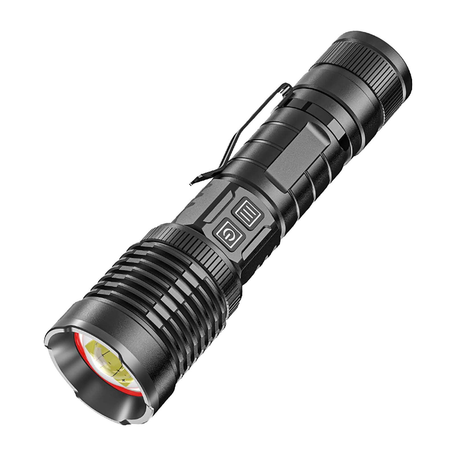 FIOSARIAN XHP99 Flashlight Zoomable 1800 Rechargeable USB Torch Super ...