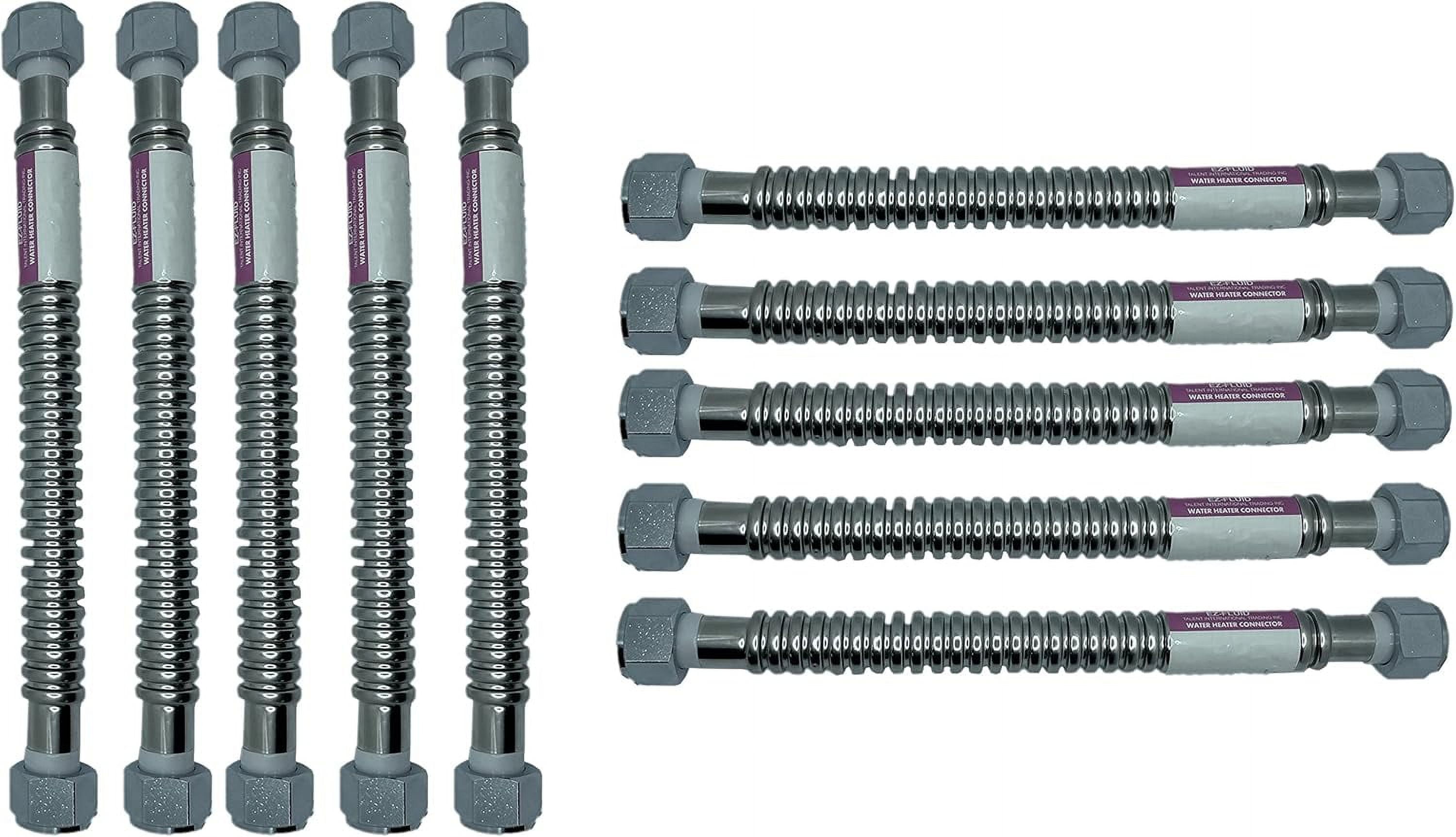 FIP x FIP x 24-Inch Corrugated ible Stainless Steel Water Heater ...