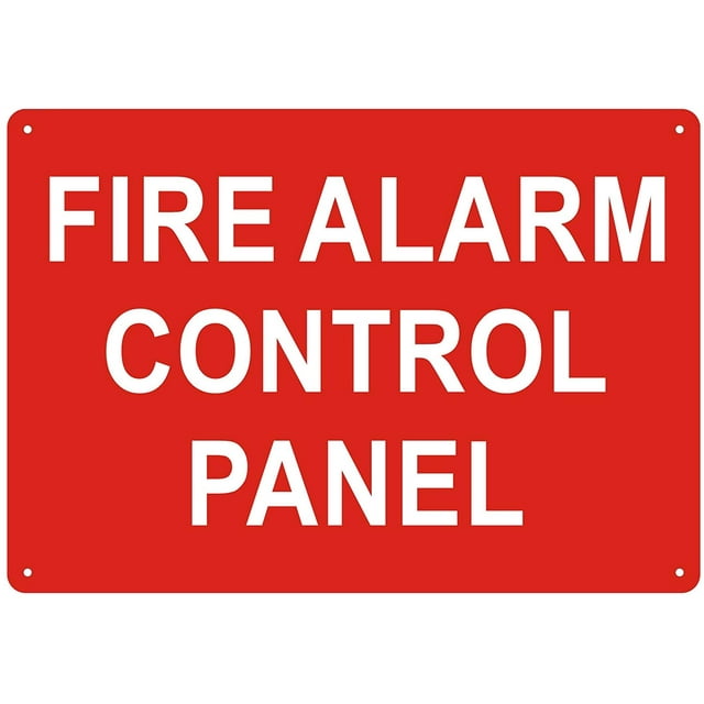 FIRE ALARM CONTROL PANEL SIGN - Reflective !!! ( ALUMINUM 7X10 ...
