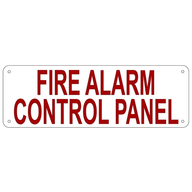 FIRE ALARM CONTROL PANEL SIGN (Reflective, Aluminium 4X12) - Walmart ...