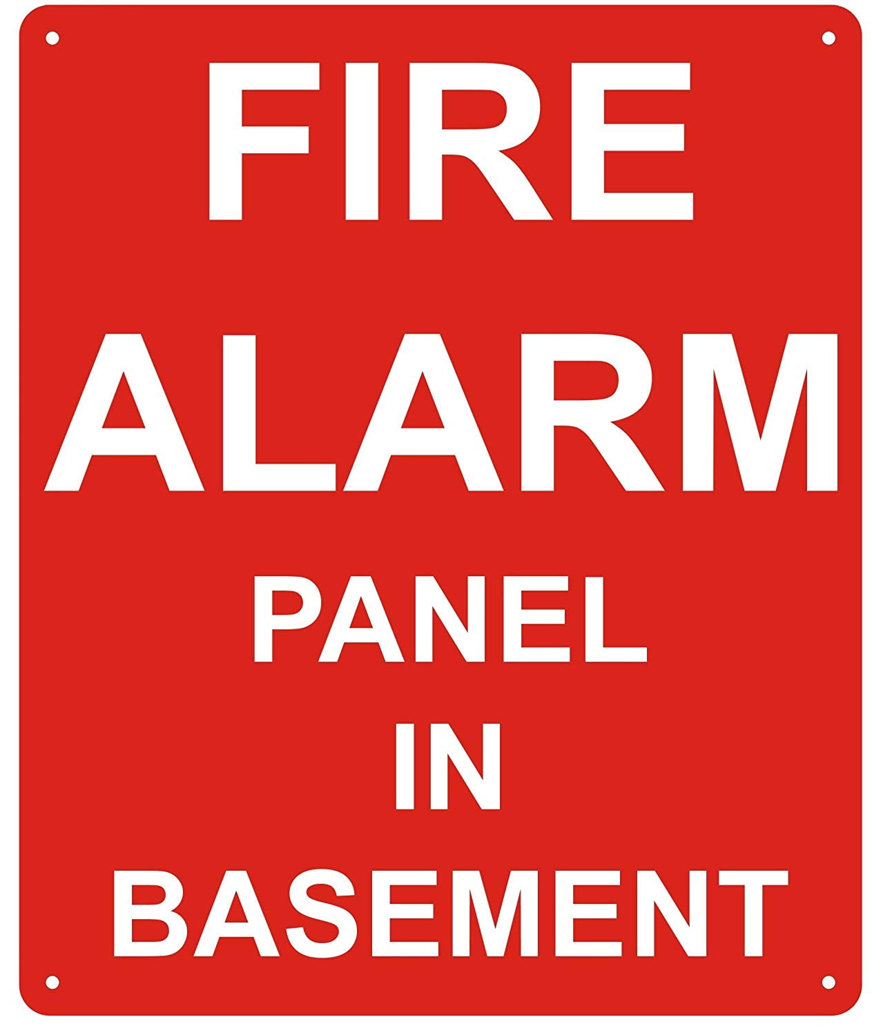 FIRE ALARM PANEL IN BASEMENT SIGN - ( Reflective !!! ALUMINUM , 10X12 ...