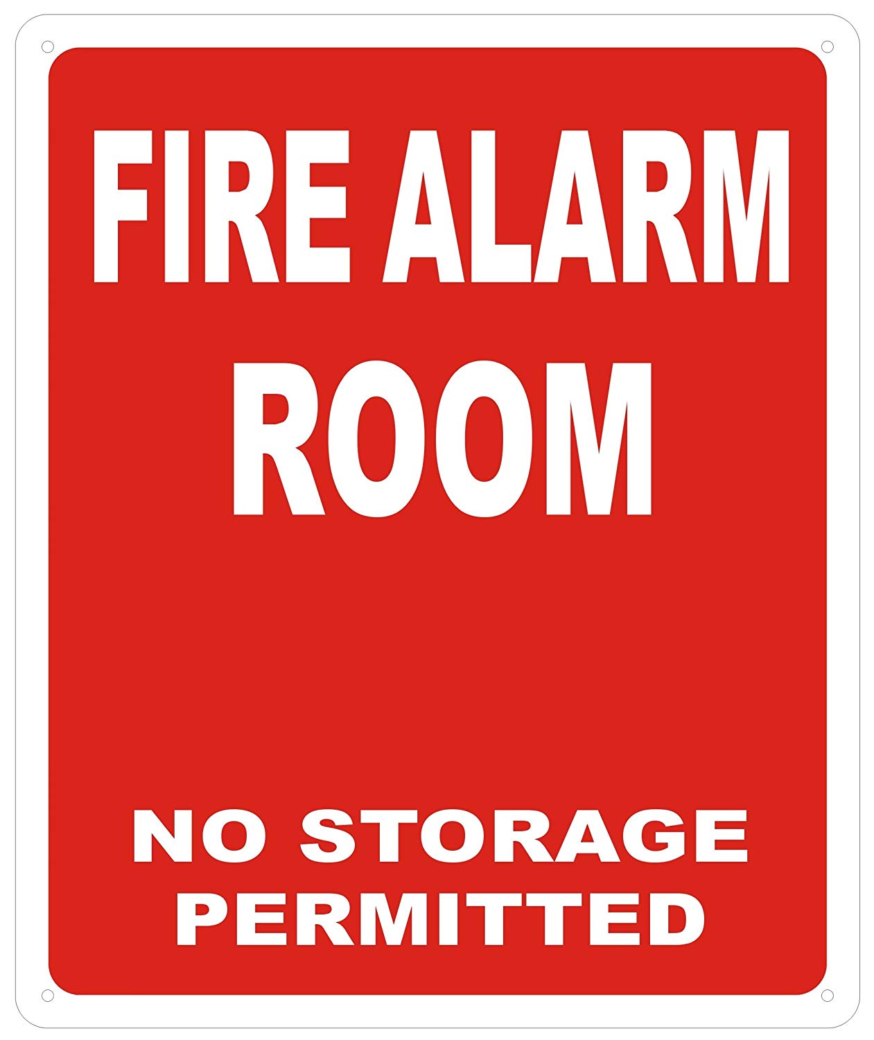 FIRE ALARM ROOM SIGN - RED ( Reflective !!! ALUMINUM , 10X12) - Walmart.com