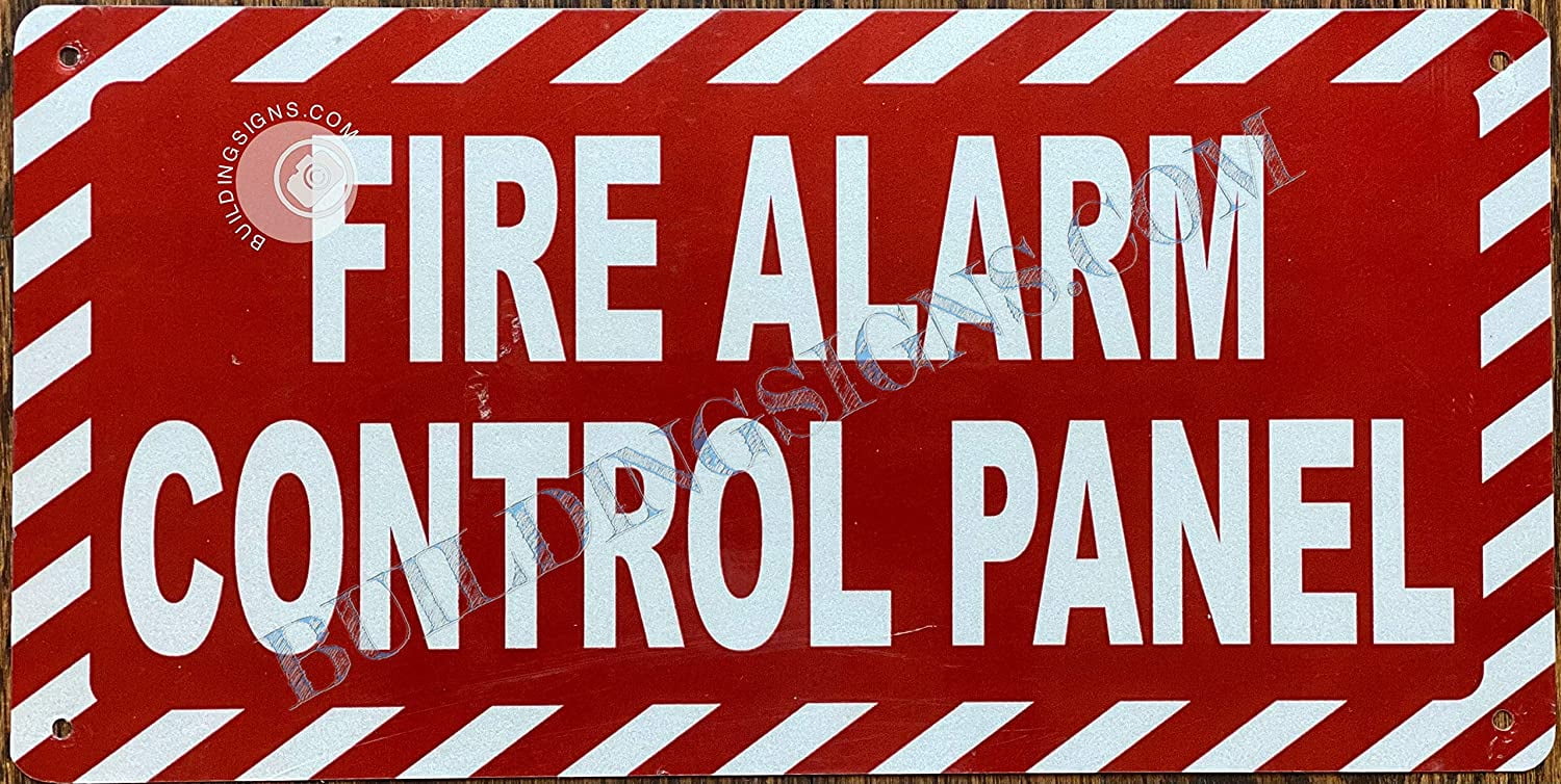 FIRE Alarm Control Panel Sign - FACP Sign (RED, Reflective, Aluminium ...