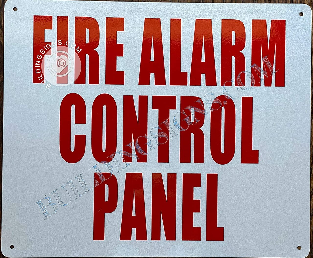 FIRE Alarm Control Panel Sign - FACP Sign (White, Reflective, Aluminium ...