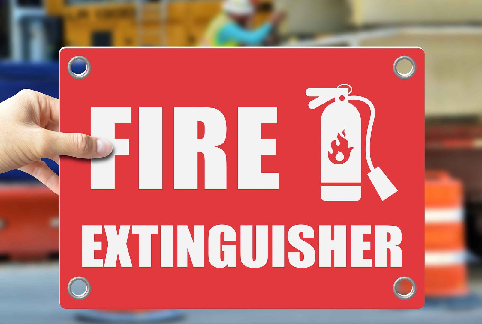 FIRE EXTINGUISHER | Warning Notice Caution Danger 3mm PVC Sign ...