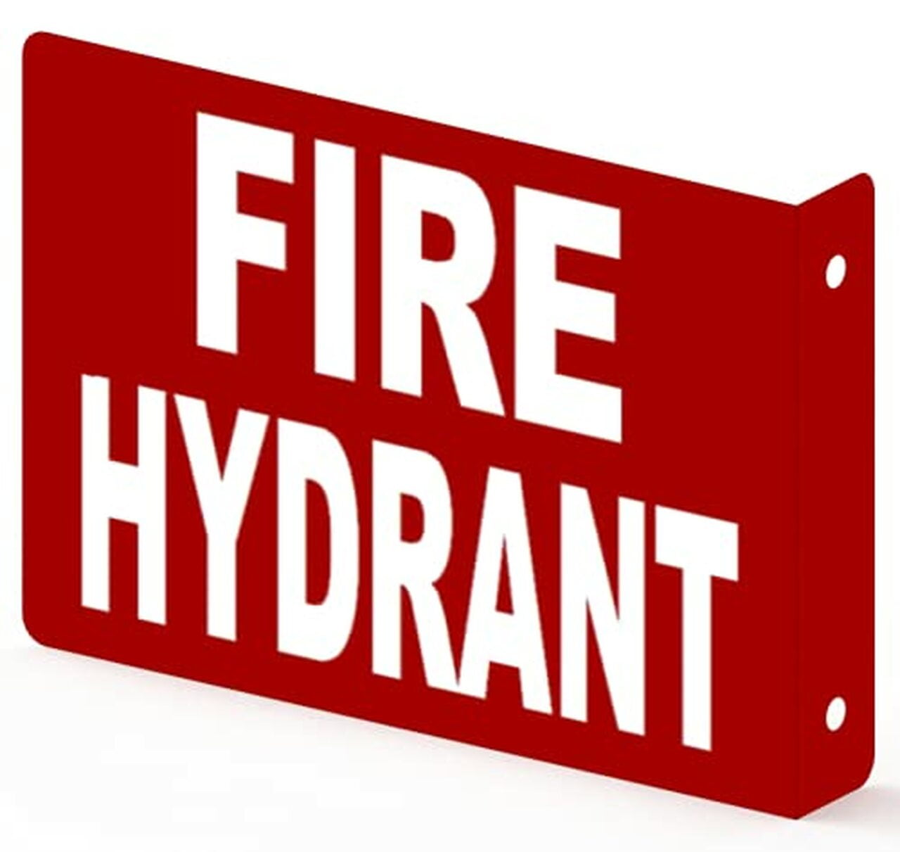 FIRE Hydrant Projection Sign-FIRE Hydrant Projection 3D Sign (RED ...