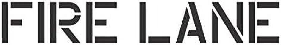 FIRE Lane Stencil | 12 inch Letters | 125 mil Contractor Grade | Paint ...