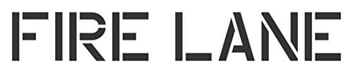 FIRE Lane Stencil | 18 inch Letters | 60 mil Standard Grade | Paint ...