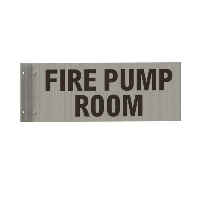 FIRE Pump Room Sign -Two-Sided/Double Sided Projecting, Corridor and ...