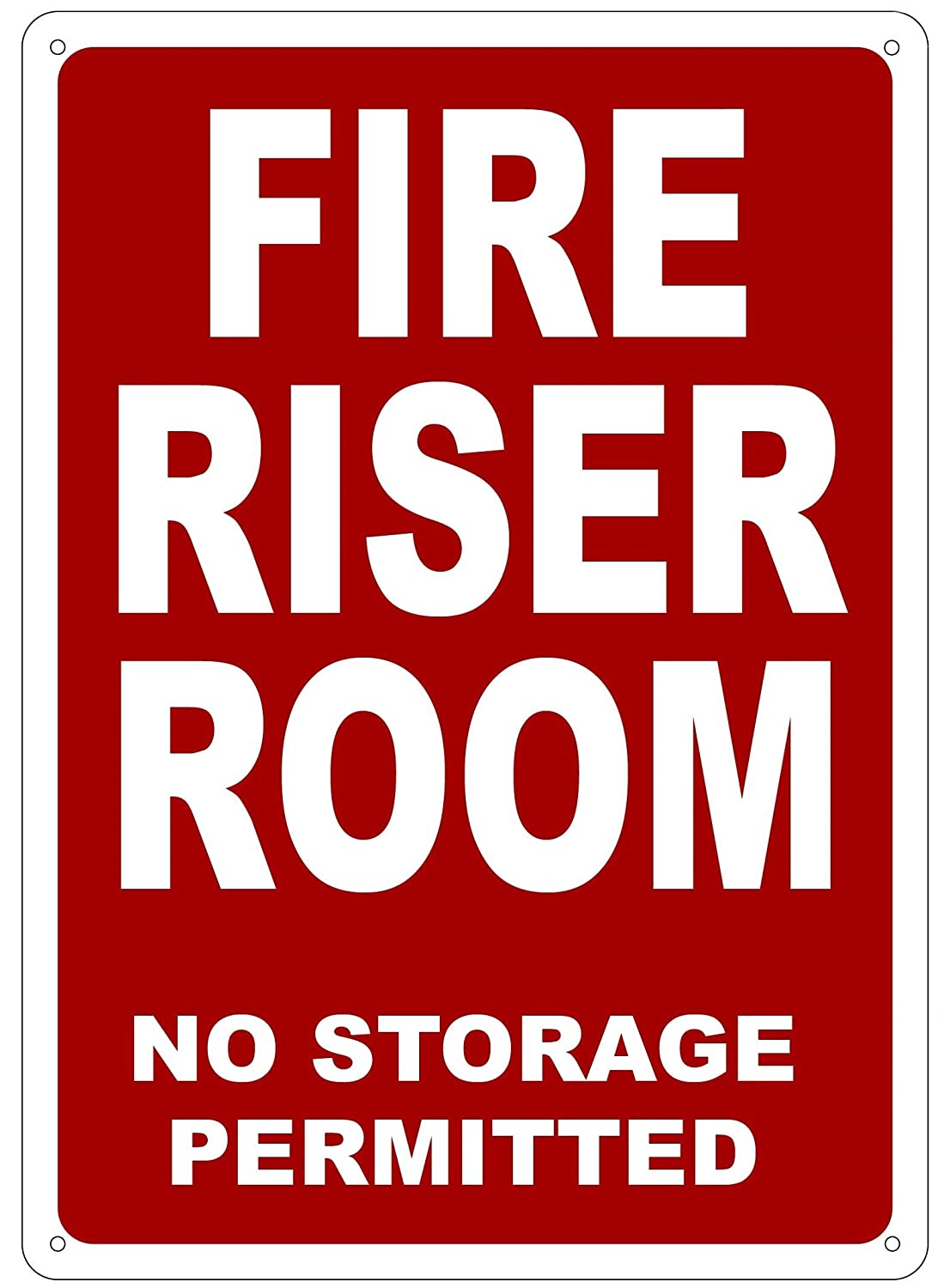 FIRE RISER ROOM SIGN ( REFLECTIVE !! ALUMINIUM 10x14 -Rust Free ...