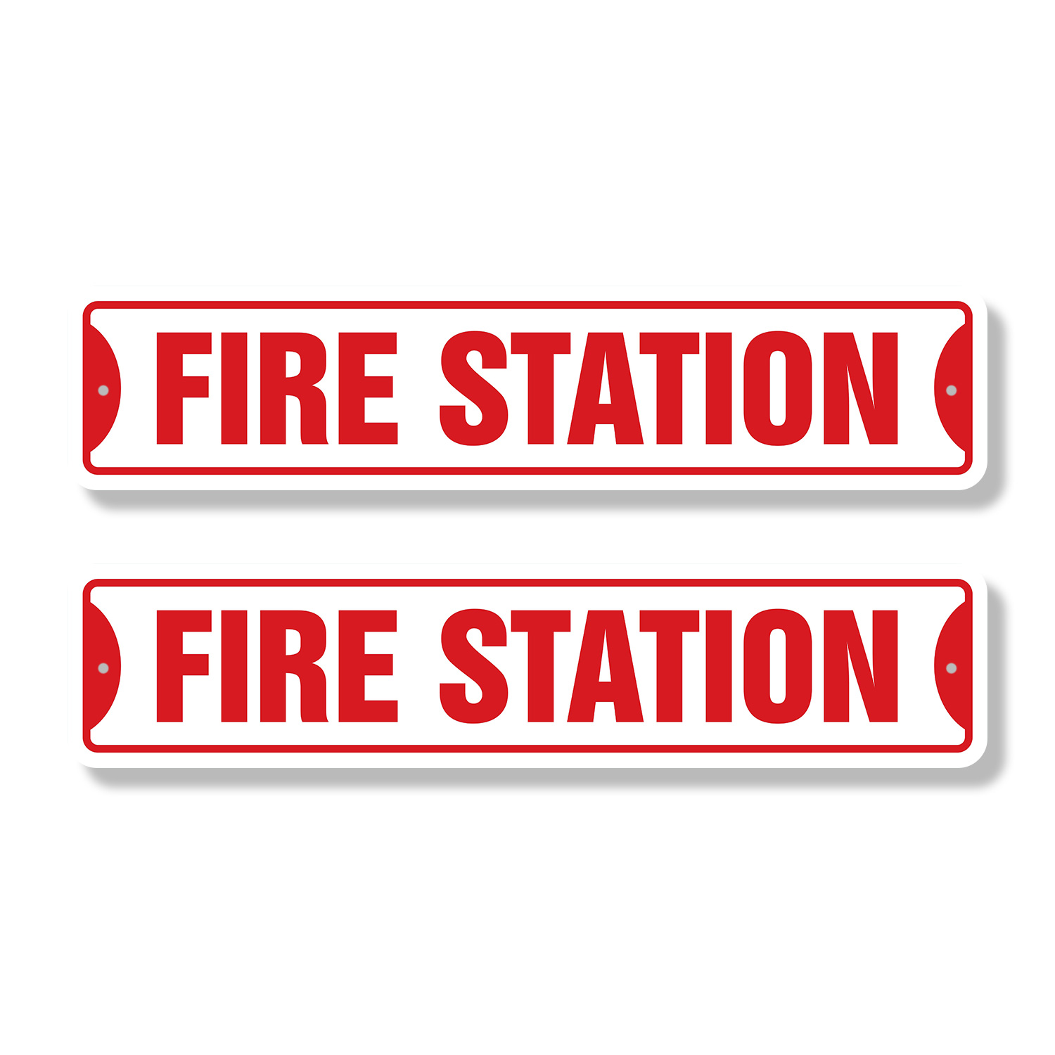 FIRE STATION Classic Street Sign (2 Pack) firefighter house fireman ...
