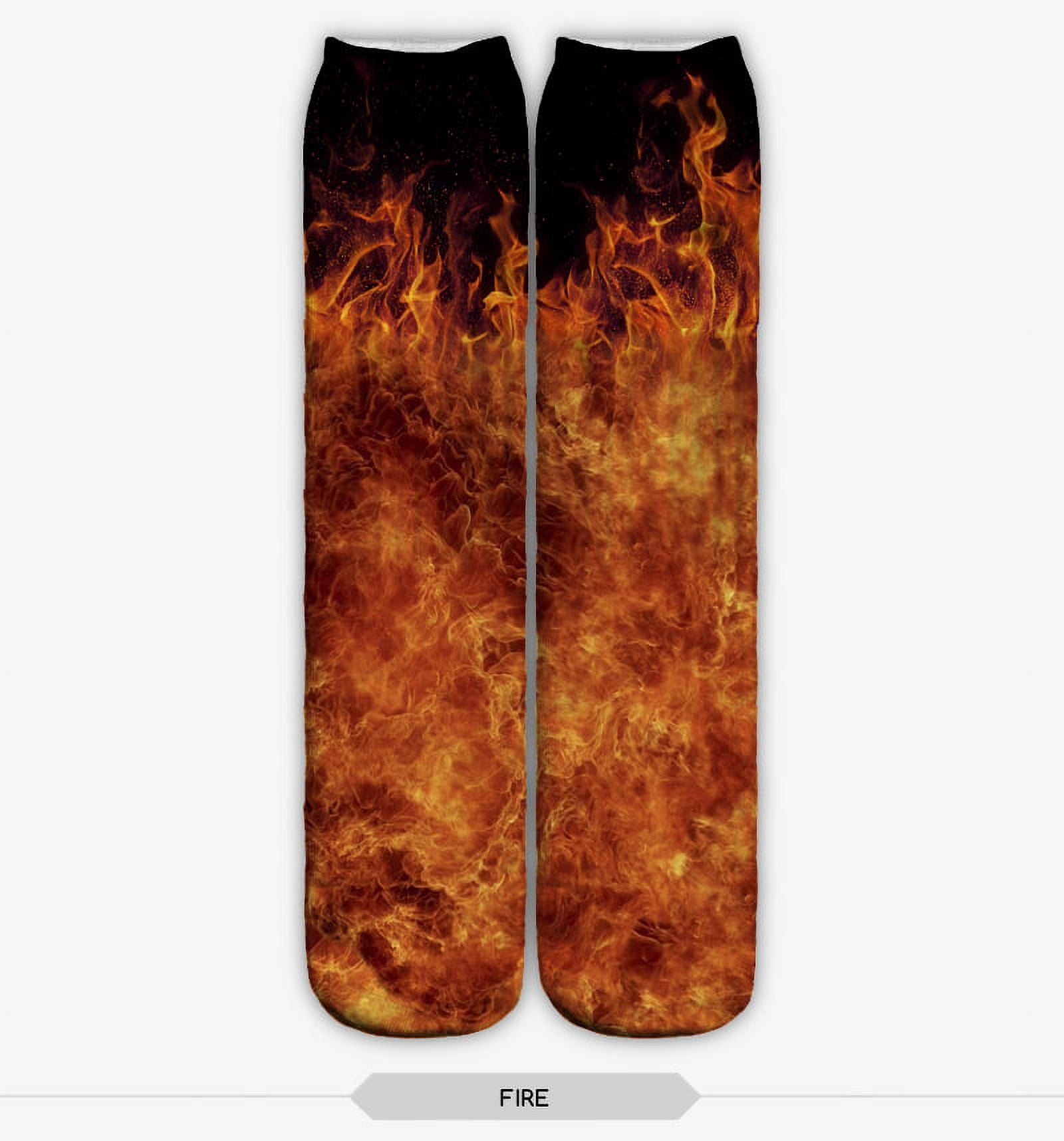 FIRE STOCKING SOCKS ONE SIZE FITS ALL FLAMIN' - Walmart.com