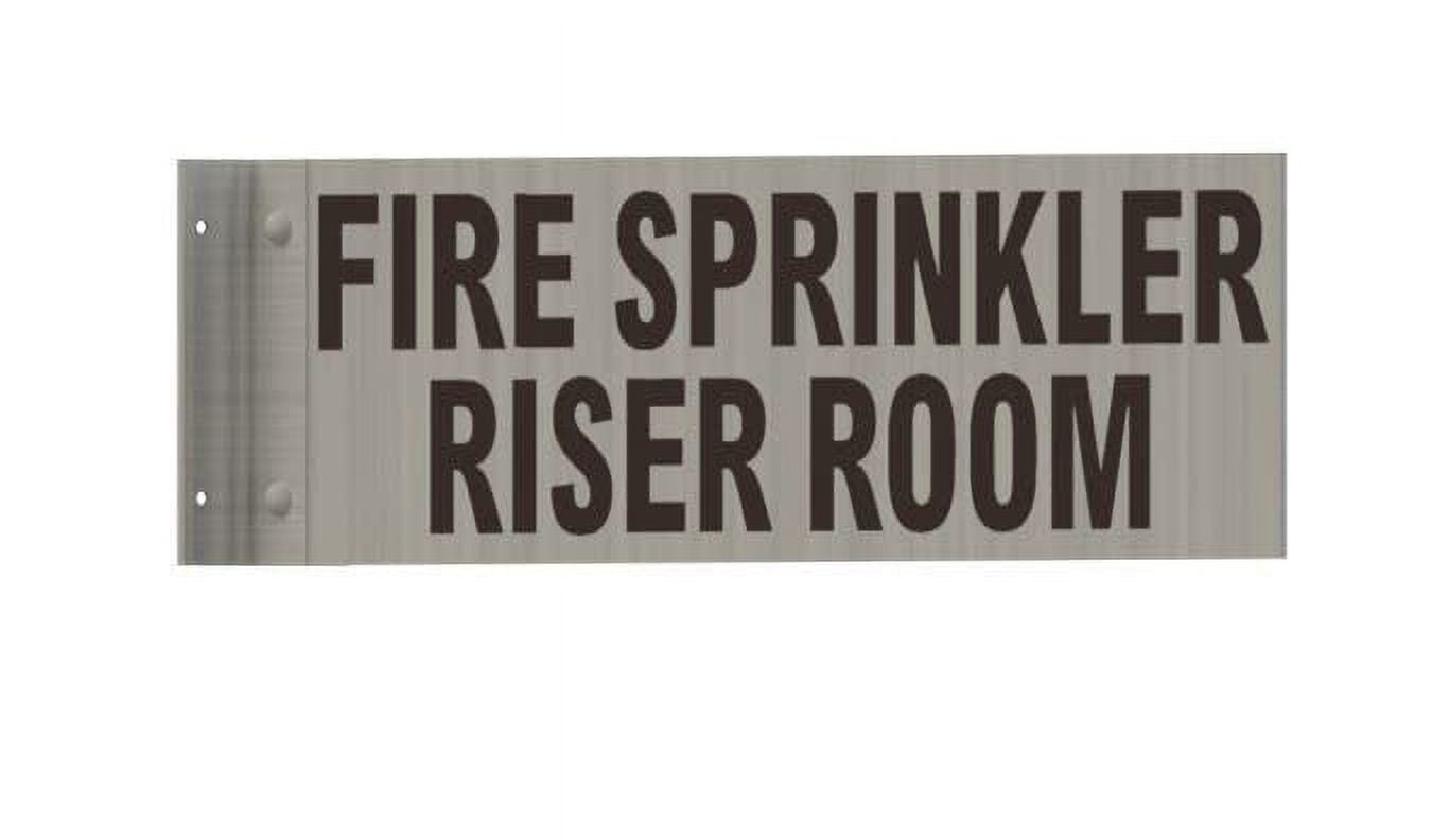 FIRE Sprinkler Riser Room Sign -Two-Sided/Double Sided Projecting ...