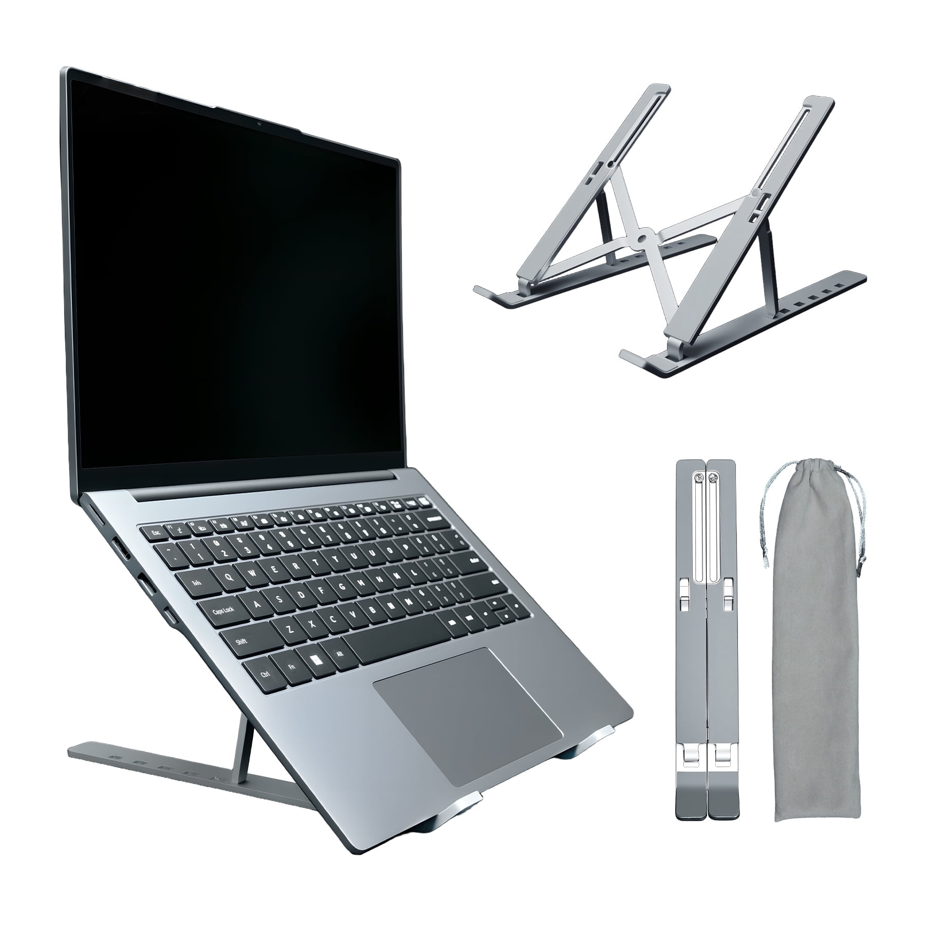 FIREBAT Foldable Laptop Stand, Adjustable Ergonomic Riser for Desk ...