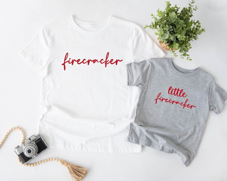 FIRECRACKER Matching Shirts, 4th of July Patriotic Tee, Fireworks Shirt ...
