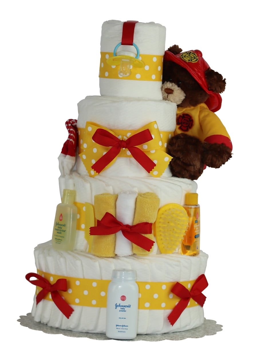 FIREMAN 3 or 4 TIERS Diaper Cake - Walmart.com