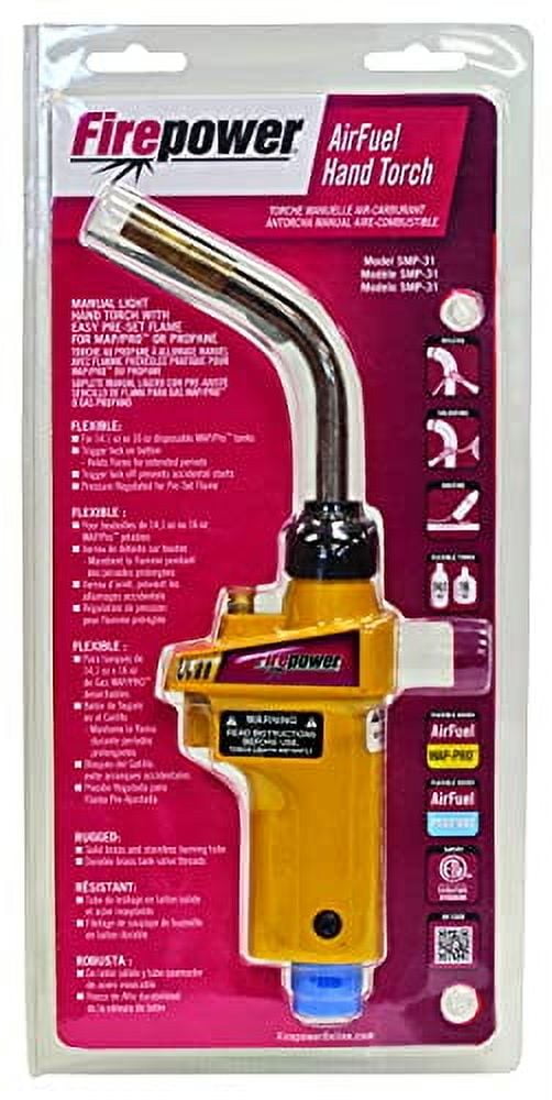 FIREPOWER 0387-0463 AirFuel SMP-31 Auto Igniting Hand Torch for Brazing ...