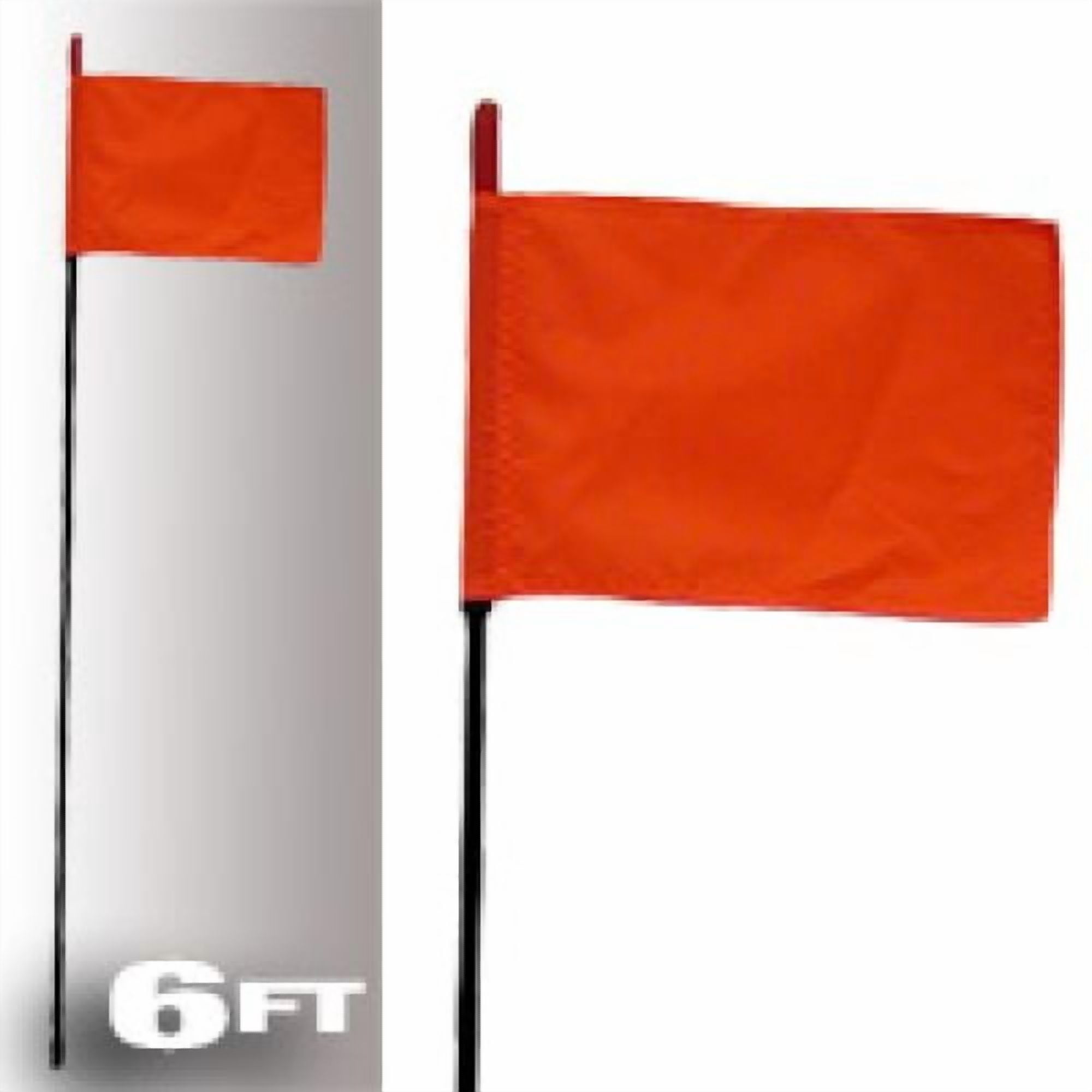 FIRESTIK F6-BLACK-8120R Black Fire Stick W/orange Safety Flag - 6ft ...