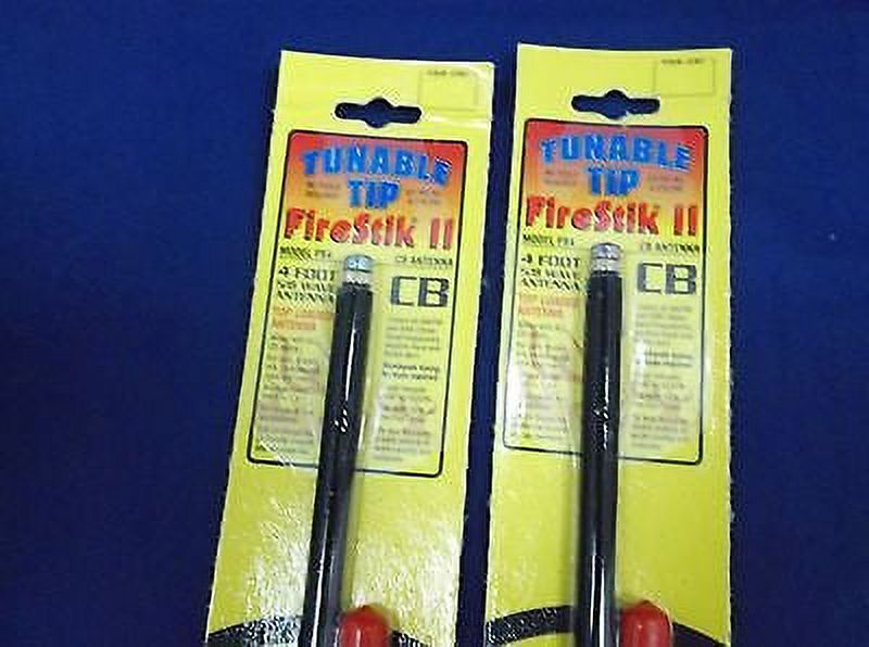 FIRESTIK II FS4 FS-4 TUNABLE TIP BLACK 4 FOOT CB HAM ANTENNA USA MADE ...
