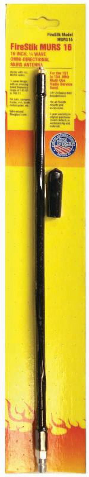 FIRESTIK - MURS16 (143.43 - 168.11 MHZ) MURS BLACK 16" TALL 1/4 WAVE ...
