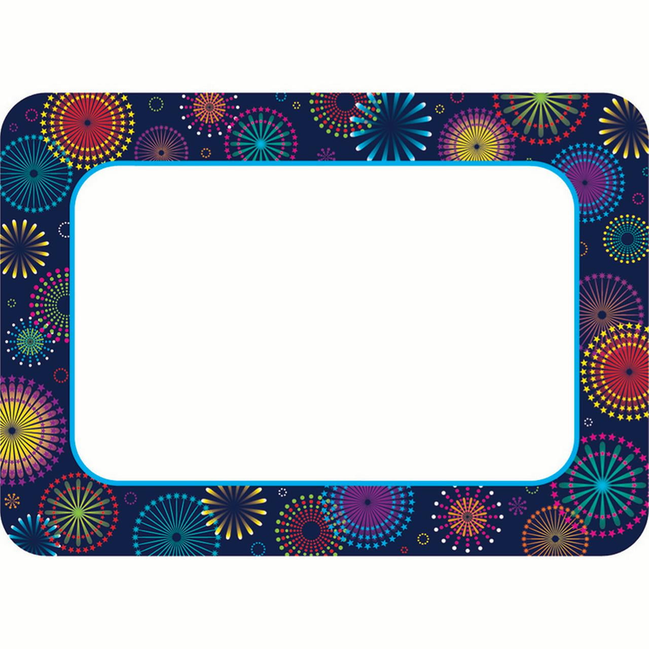 TCR5455 - Fireworks Name Tags/Labels by Teacher Created Resources ...