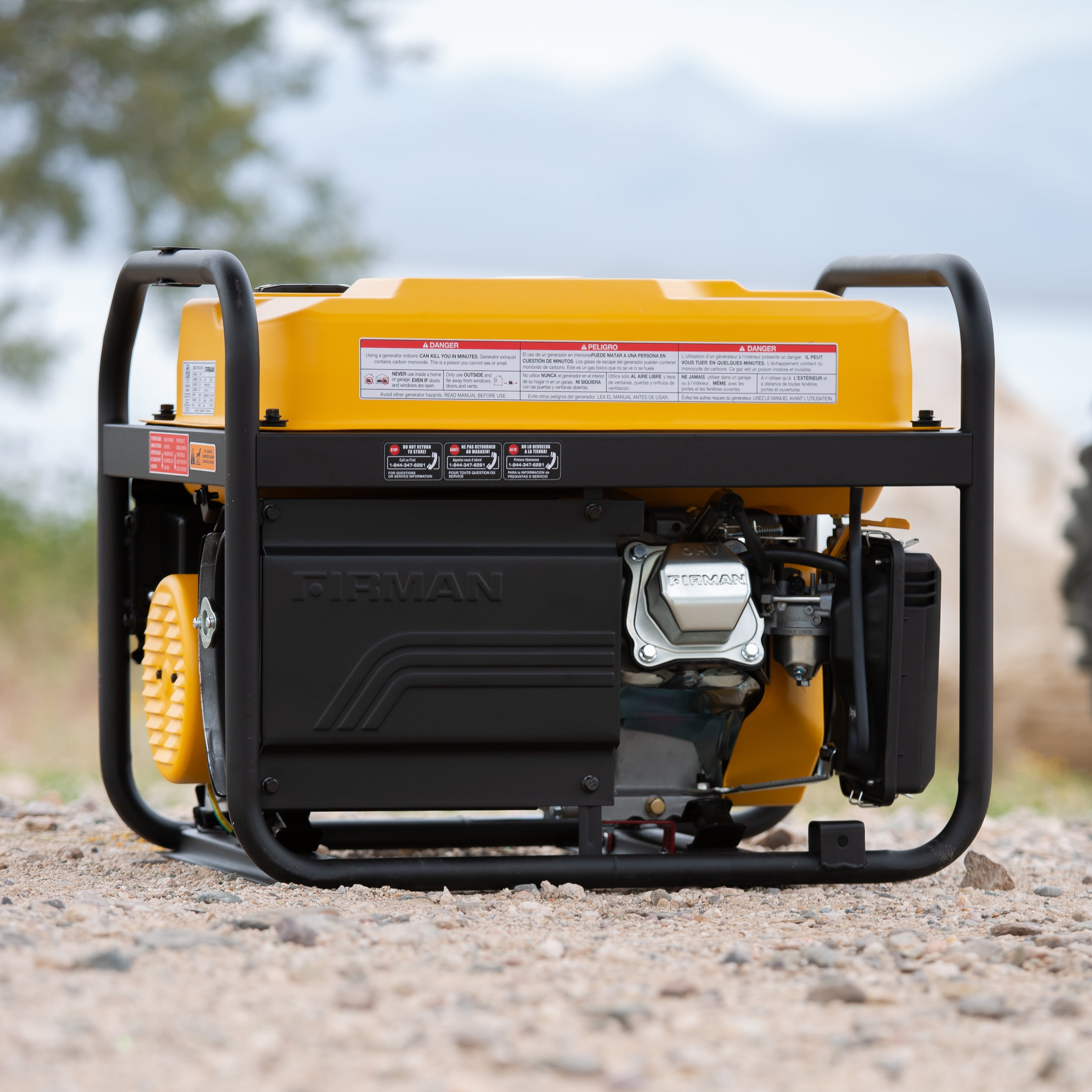 FIRMAN P03601 4550/3650 Watt Gas Recoil Start Generator, cETL, CARB ...