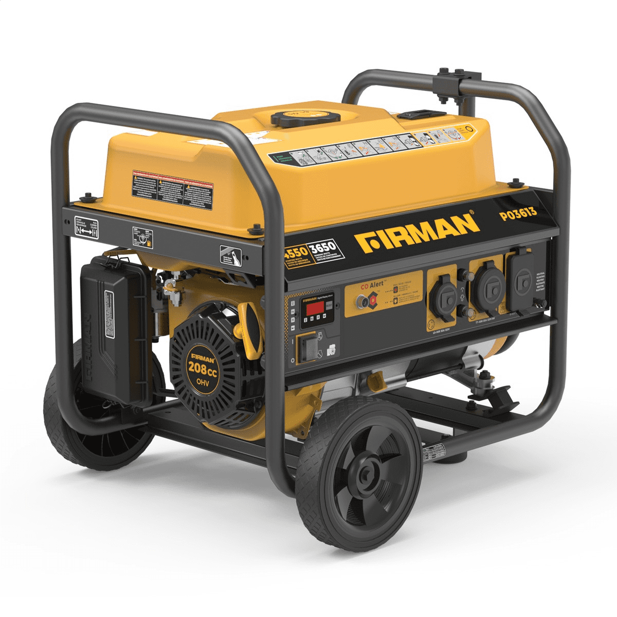 FIRMAN Powered Gasoline P03619 4550/3650W 30A Remote Start Generator ...