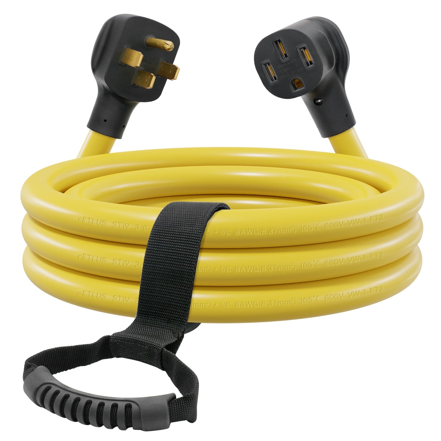 FIRMERST 15 Ft 50 Amp RV Extension Cord, NEMA 14-50P/R with Cord ...