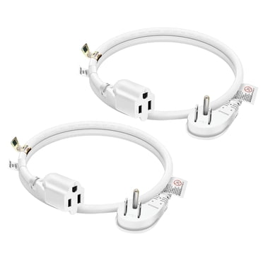 SlimLine 2236 Flat Plug Extension Cord, 2-Wire, 7-Foot, White - Walmart.com