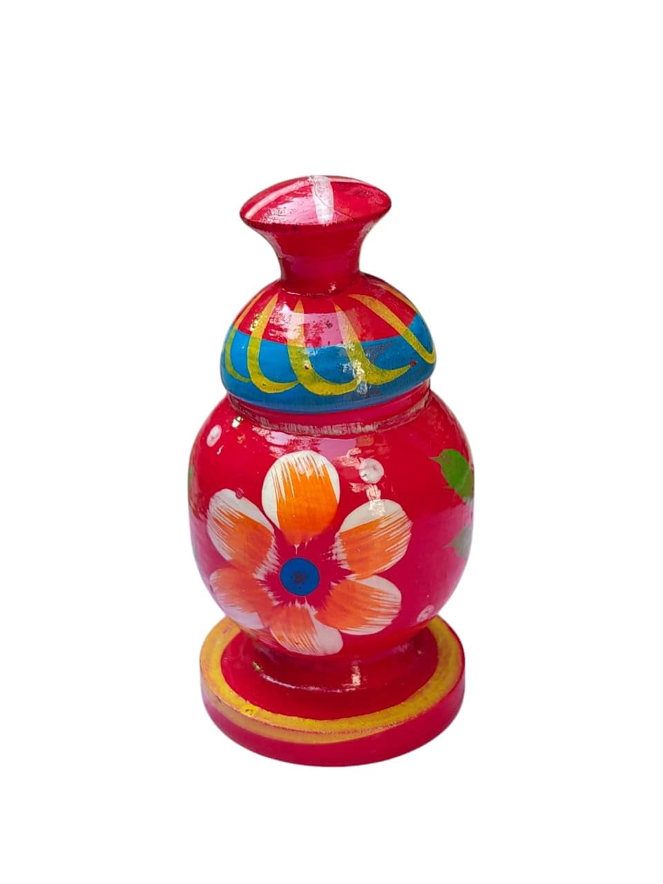 FIRMUS Traditional Wooden Red Handicraft Fancy Sindoor Box For Gift ...