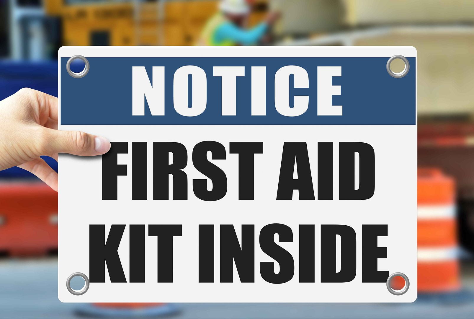FIRST AID KIT INSIDE | Warning Notice Caution Danger 3mm PVC Sign ...