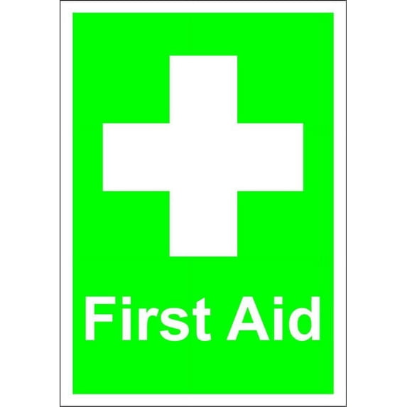 FIRST AID Metal Aluminum Sign OR FOAMEX SITE SIGN SITE SAFETY SITE ...