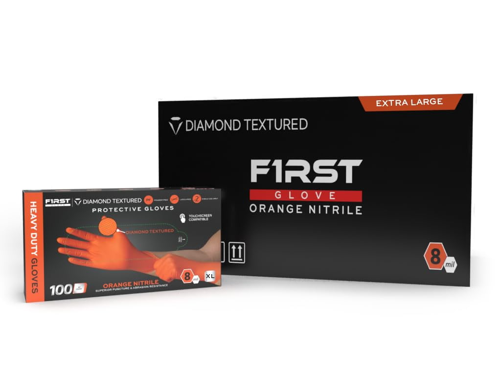 FIRST GLOVE Heavy Duty Disposable Gloves, X-Large, 1000 Ct., 8 Mil ...